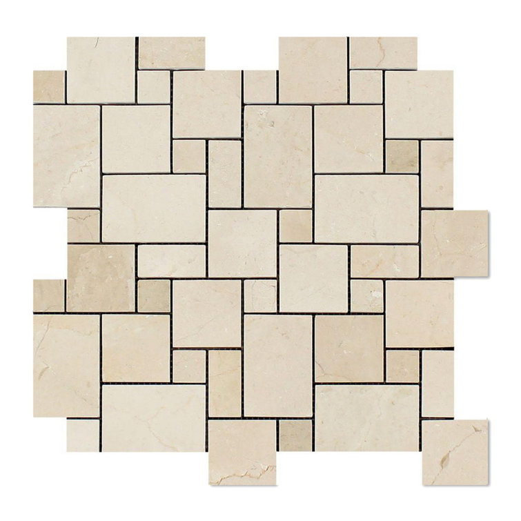 Stone & Tile Shoppe, Inc. Marble Versailles Mosaic Wall & Floor Tile ...