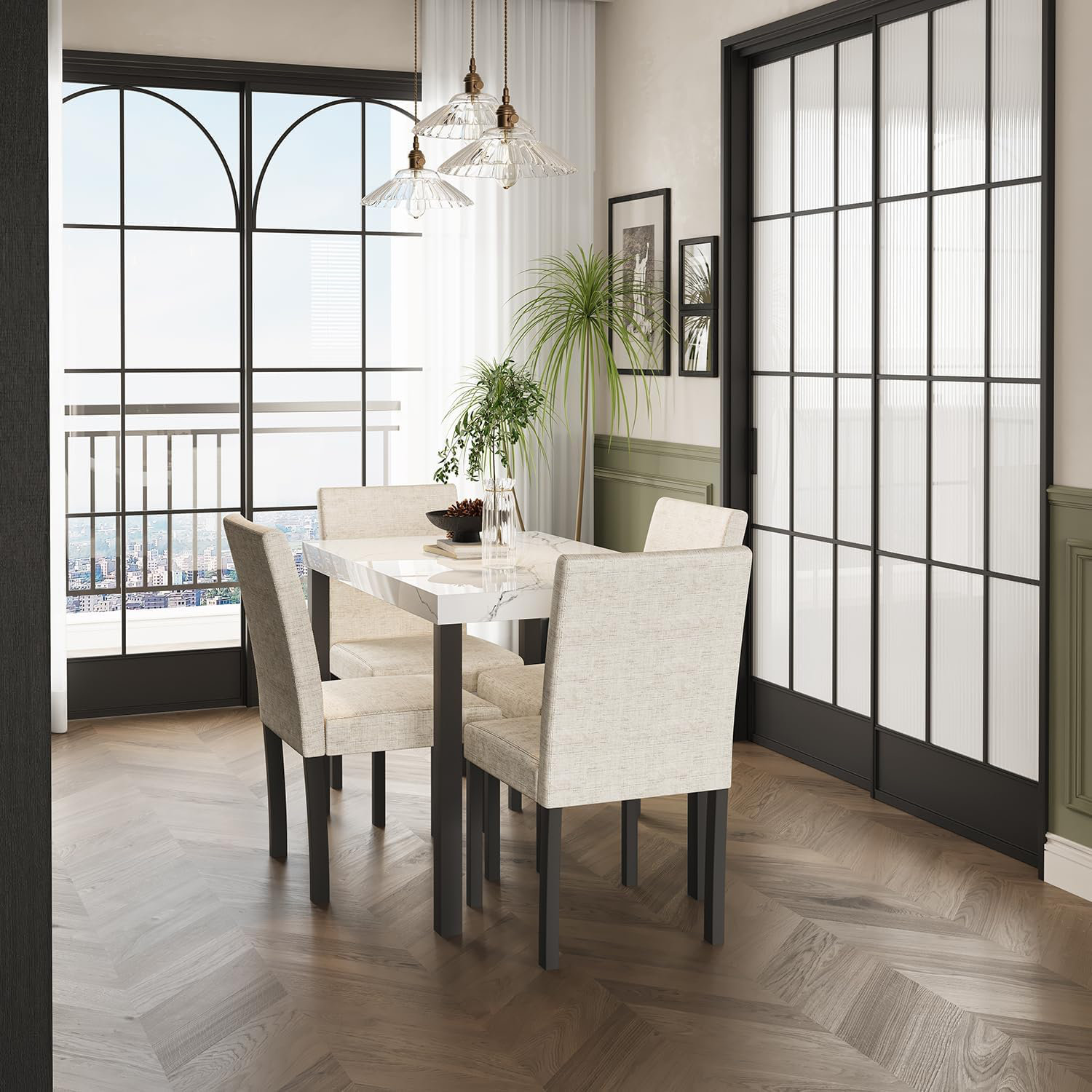 Winston Porter Sotiraq 5 - Piece Dining Set | Wayfair