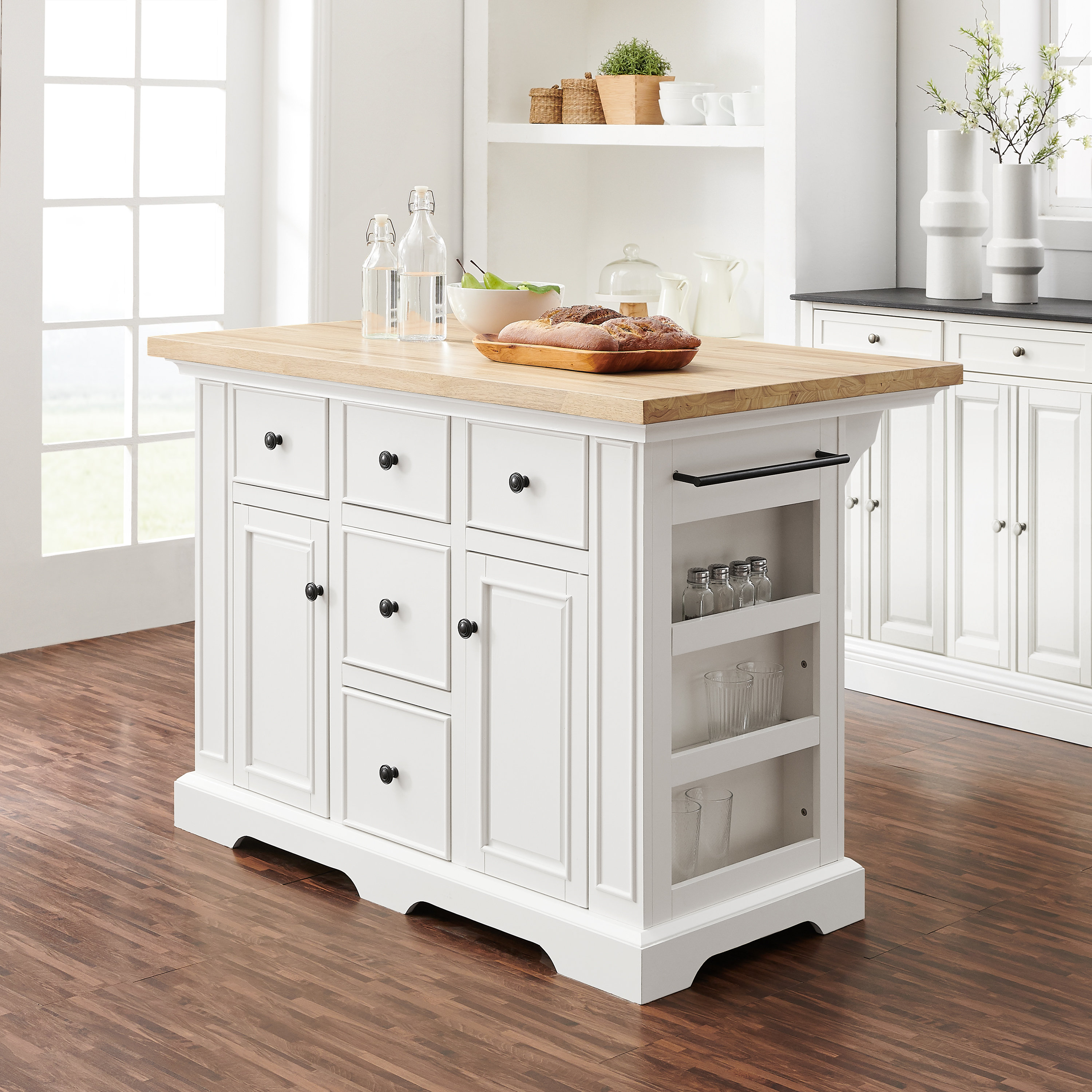 Three Posts™ Diamondback Kitchen Island & Reviews | Wayfair