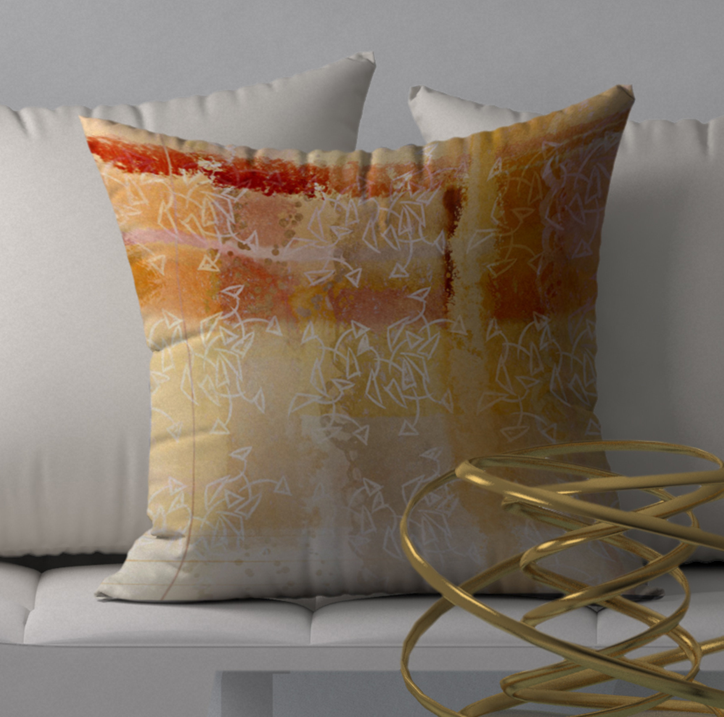 LeRoi Products Abstract Reversible Throw Pillow | Wayfair