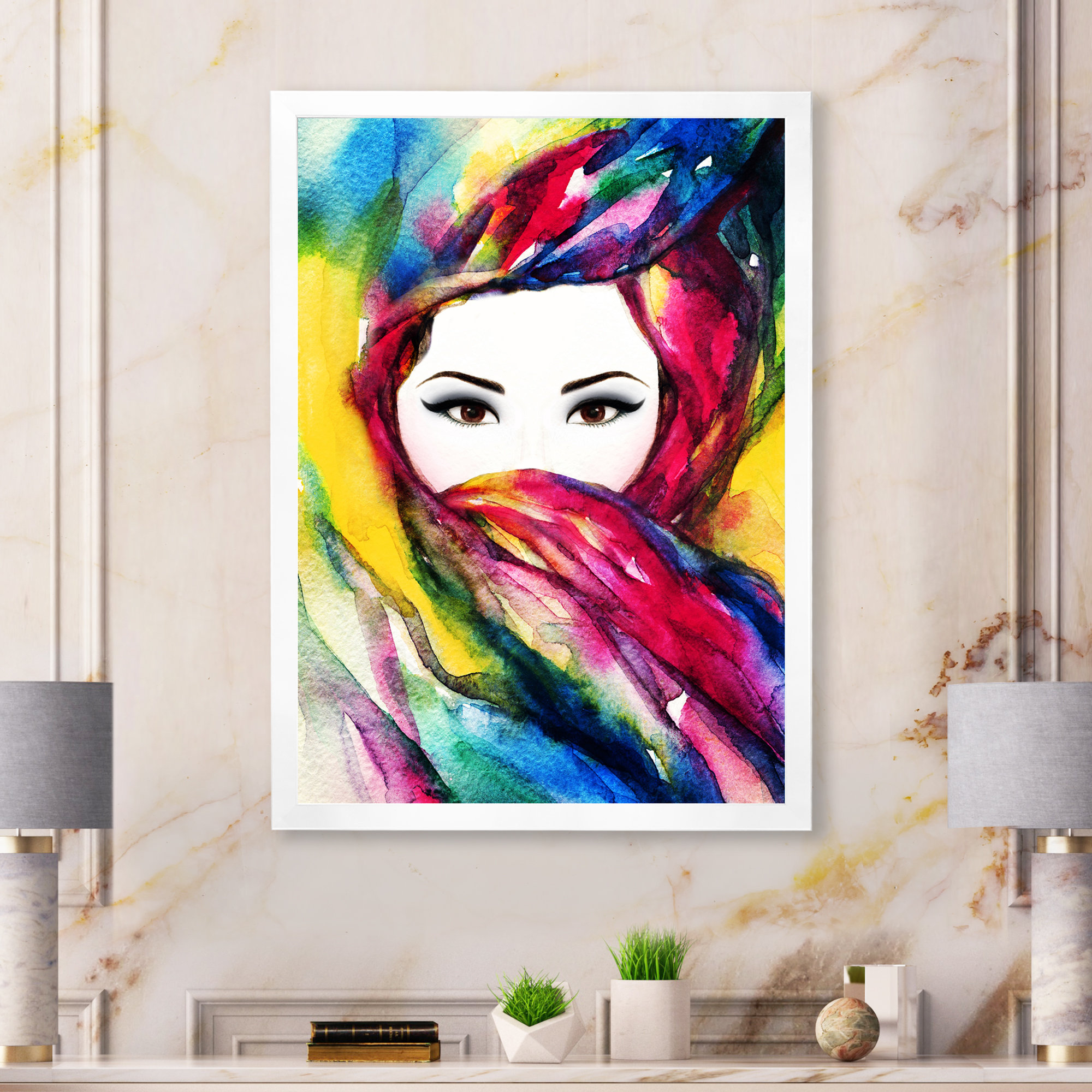 Ebern Designs Fashion Model With Vivid Make Up XII - Glam Canvas Wall ...