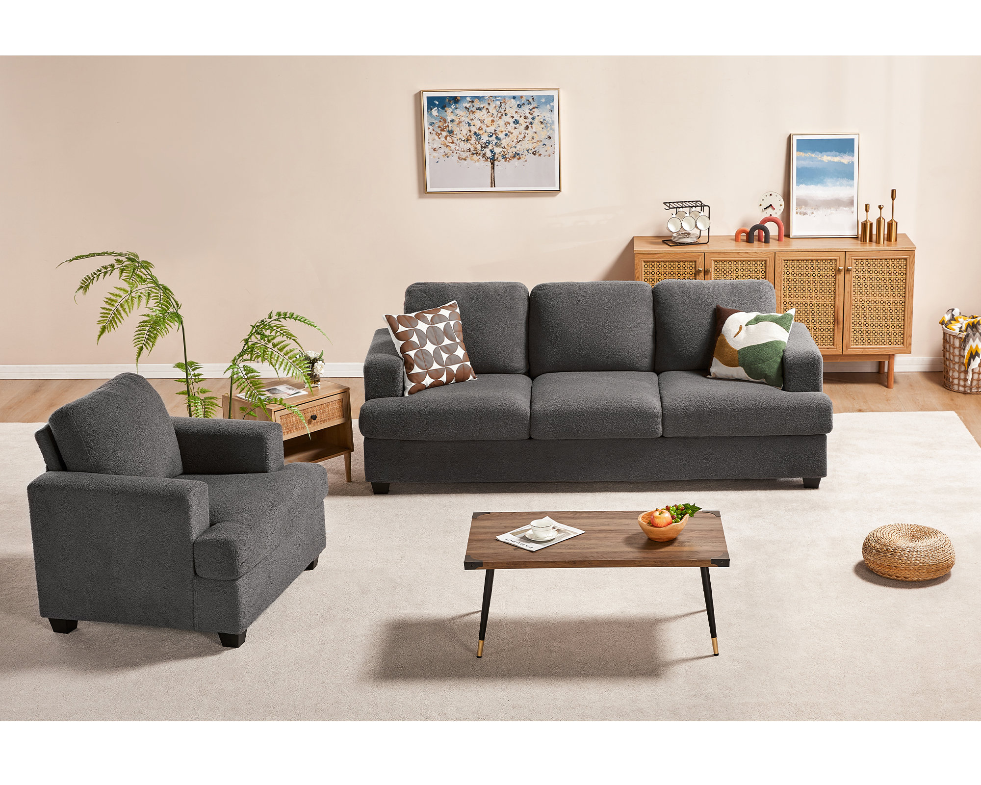 Ebern Designs Latitude Run? Canapé, canapé moderne avec sièges très ...