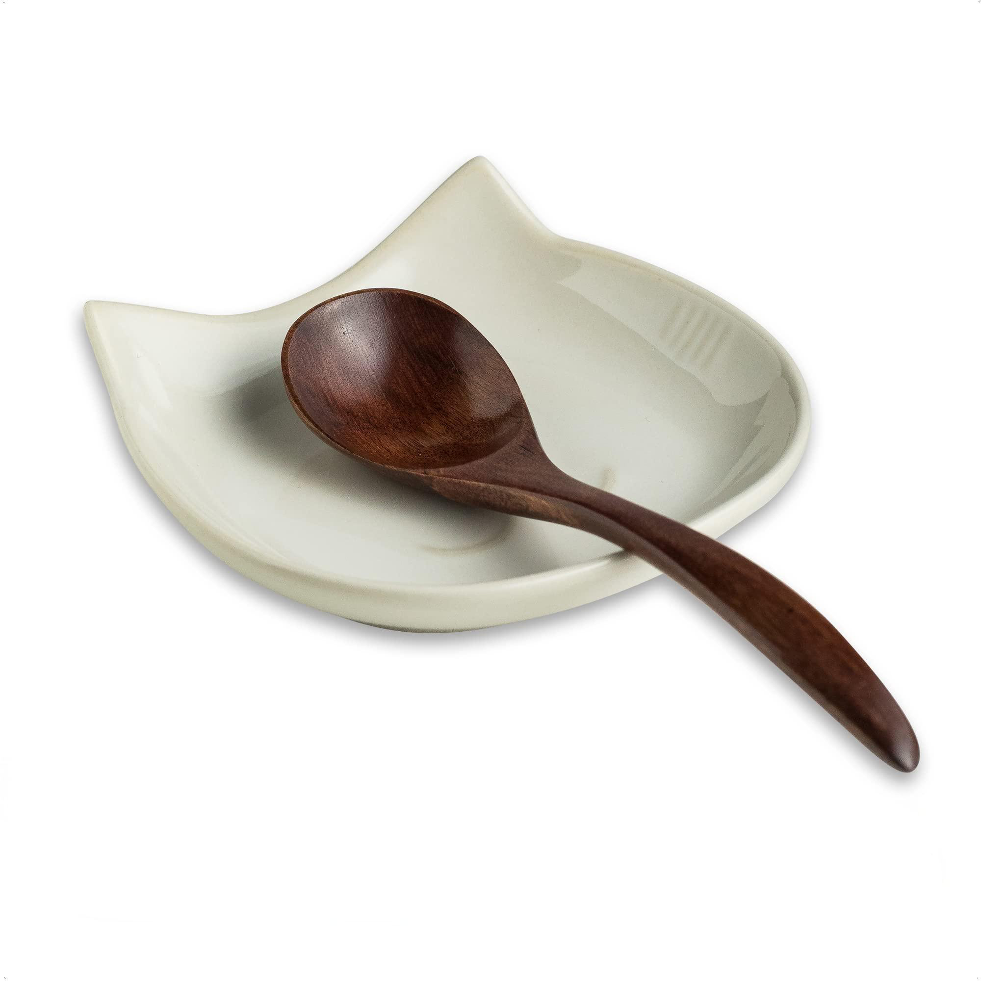 Lark Manor™ Cat Spoon Rest For Stove Top, Cute Spoon Holder For Kitchen ...
