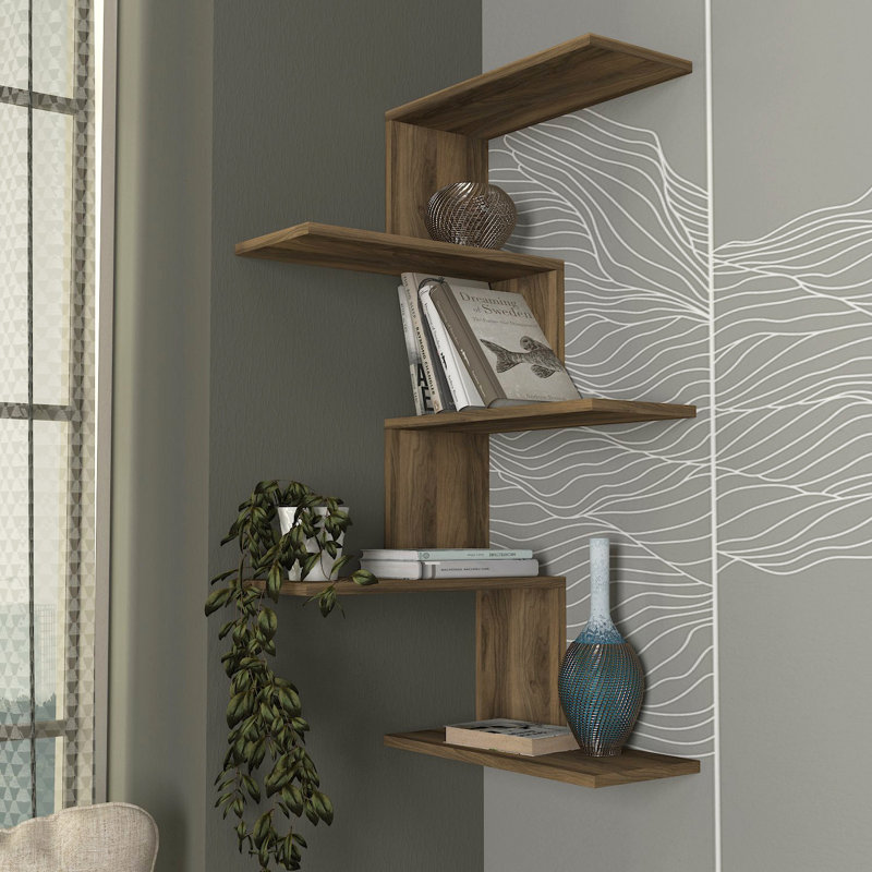 17 Stories Kiaja 5 Piece Square Wall Corner Shelf & Reviews | Wayfair.co.uk
