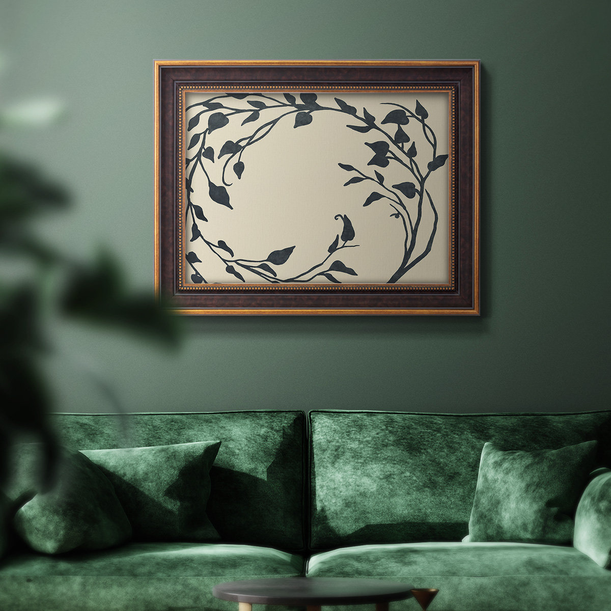 Red Barrel Studio® Tendril Swirl I Framed On Canvas Painting | Wayfair