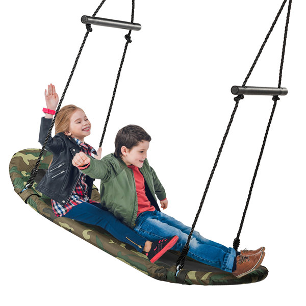 Arlmont & Co. Lilyella Saucer Tree Swing Surf Kids Outdoor Adjustable ...