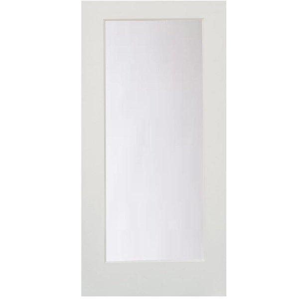 StileDoors 80'' Solid + Manufactured Wood Glass Standard Door & Reviews ...