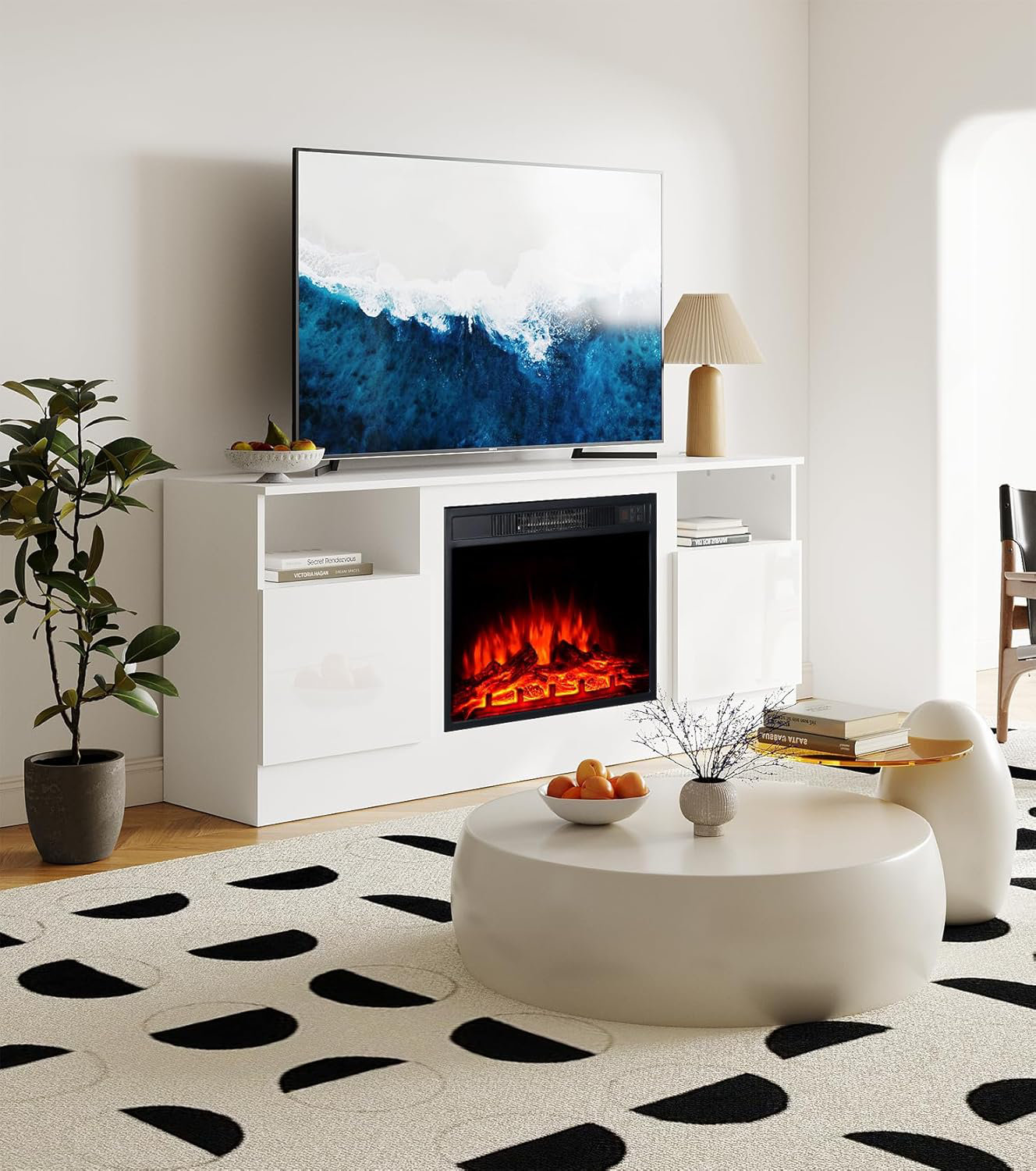 Brambly Cottage Bletsoe Brambly Cottage 147cm W TV Stand Cabinet With ...