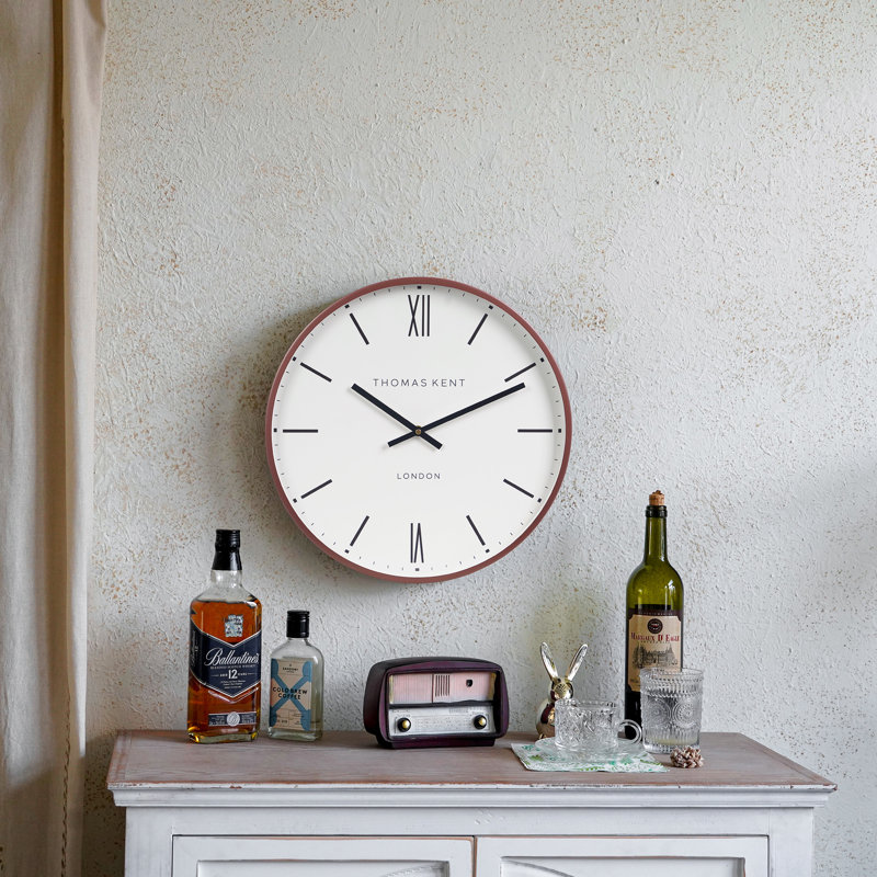 Mike & Melissa Metal Wall Clock & Reviews | Wayfair