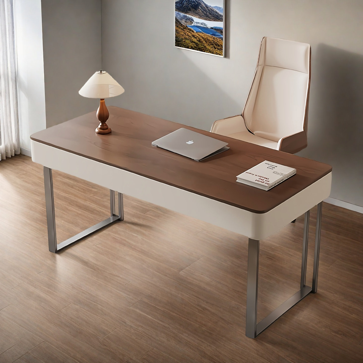 Latitude Run® Simple Rectangular Solid Wood Office Desk | Wayfair