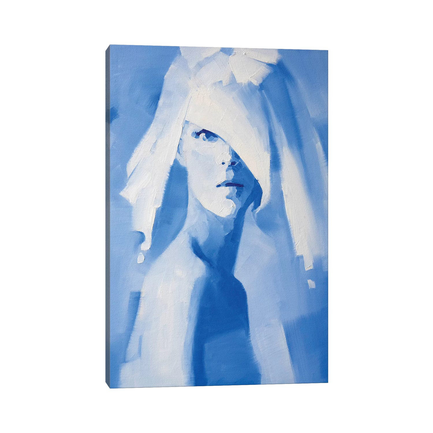 East Urban Home Heaven Blue by Li Zhou - Wrapped Canvas Painting | Wayfair