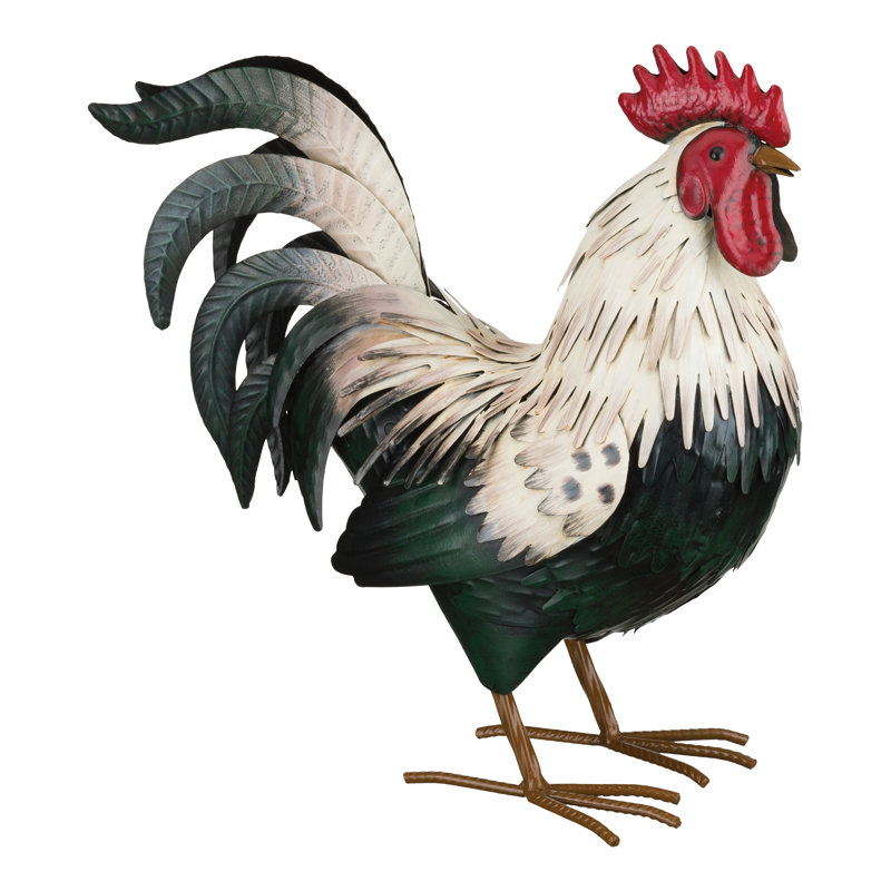 Gracie Oaks Nikolai Rooster Statue & Reviews | Wayfair