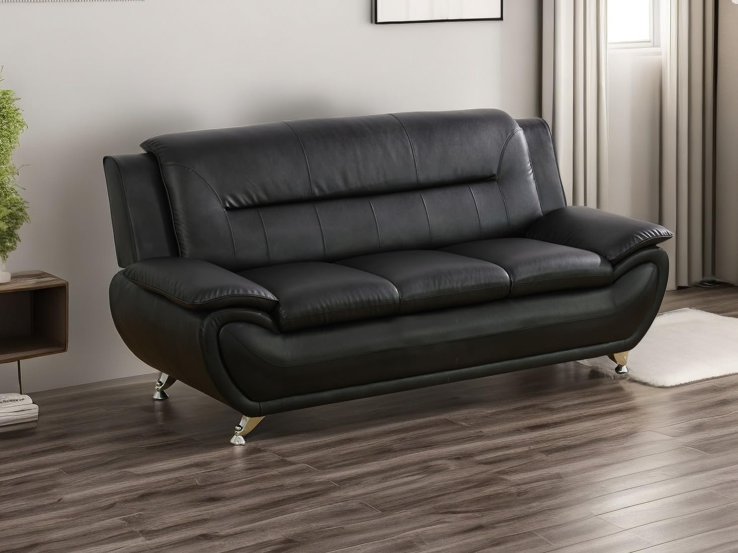 Wrought Studio™ Chezky 79'' Faux Leather Armless Sofa & Reviews | Wayfair