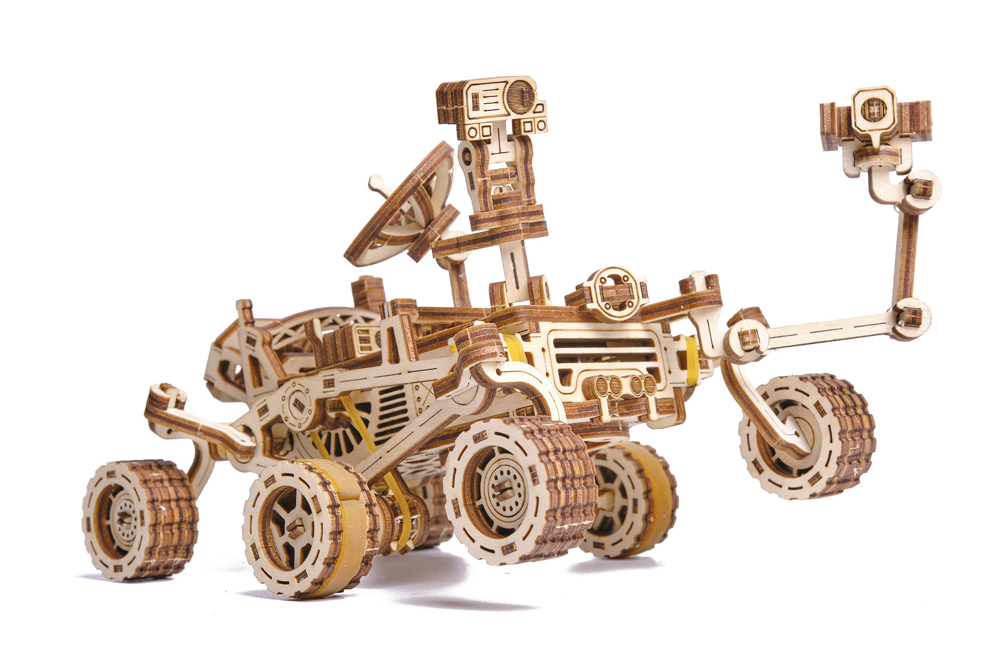 Wood Trick Mars Rover Wooden 3D Mechanical Model Kit Puzzle | Wayfair