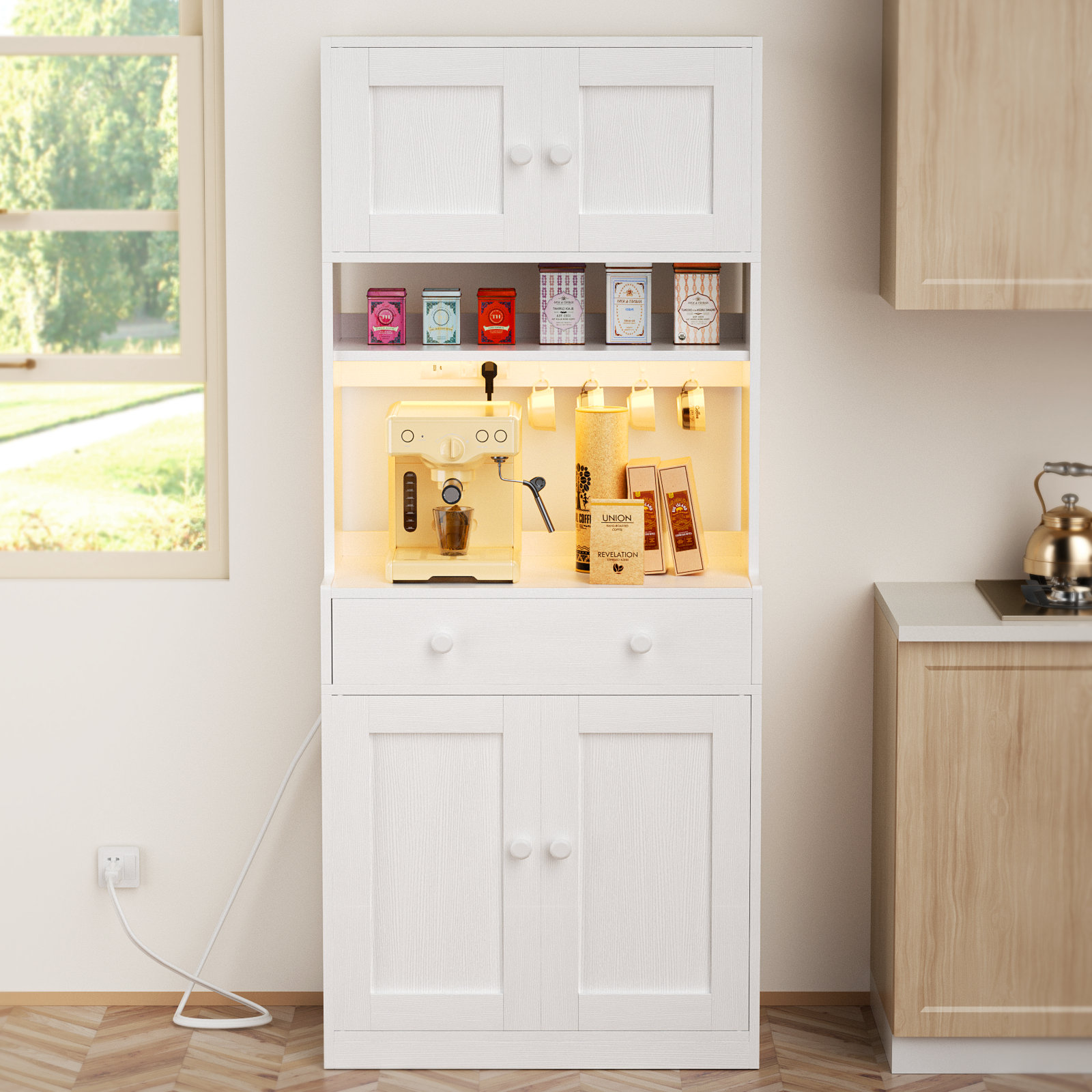 Wrought Studio 28.5" W Modern Led-Light Sideboard Cabinet - Wayfair Canada