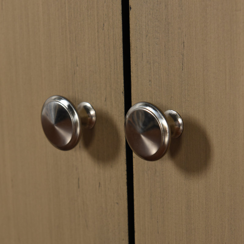 Charlton Home® Dimka Sideboard - Four Door Cabinet - Beige Brushed ...