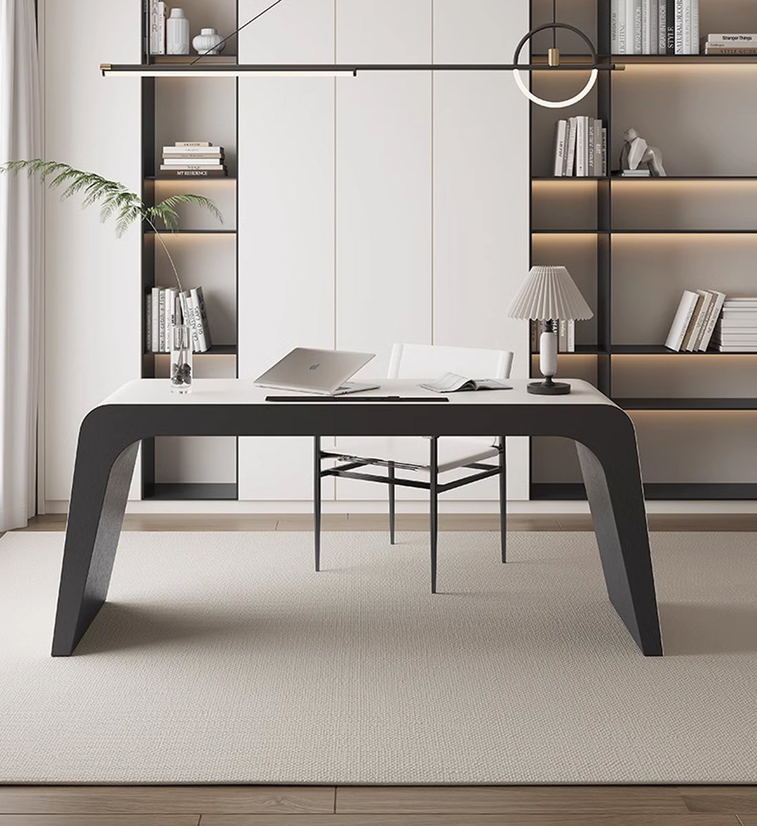 EliteFurnishings Contemporary Minimalist Work Desk | Wayfair