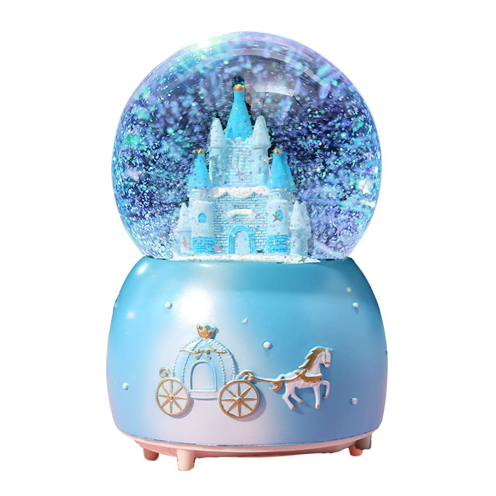 The Holiday Aisle® Castle Snow Globes Luminous Music Box - Wayfair Canada