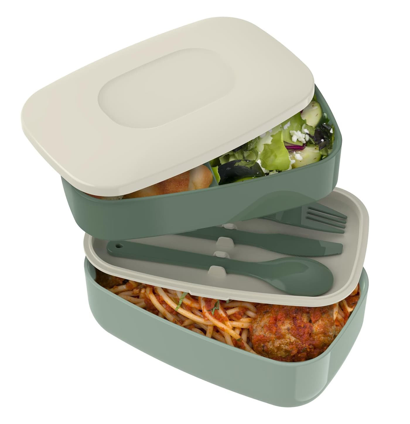 Latitude Run® Classic Khaki Green Adult Bento Box - All-in-One ...
