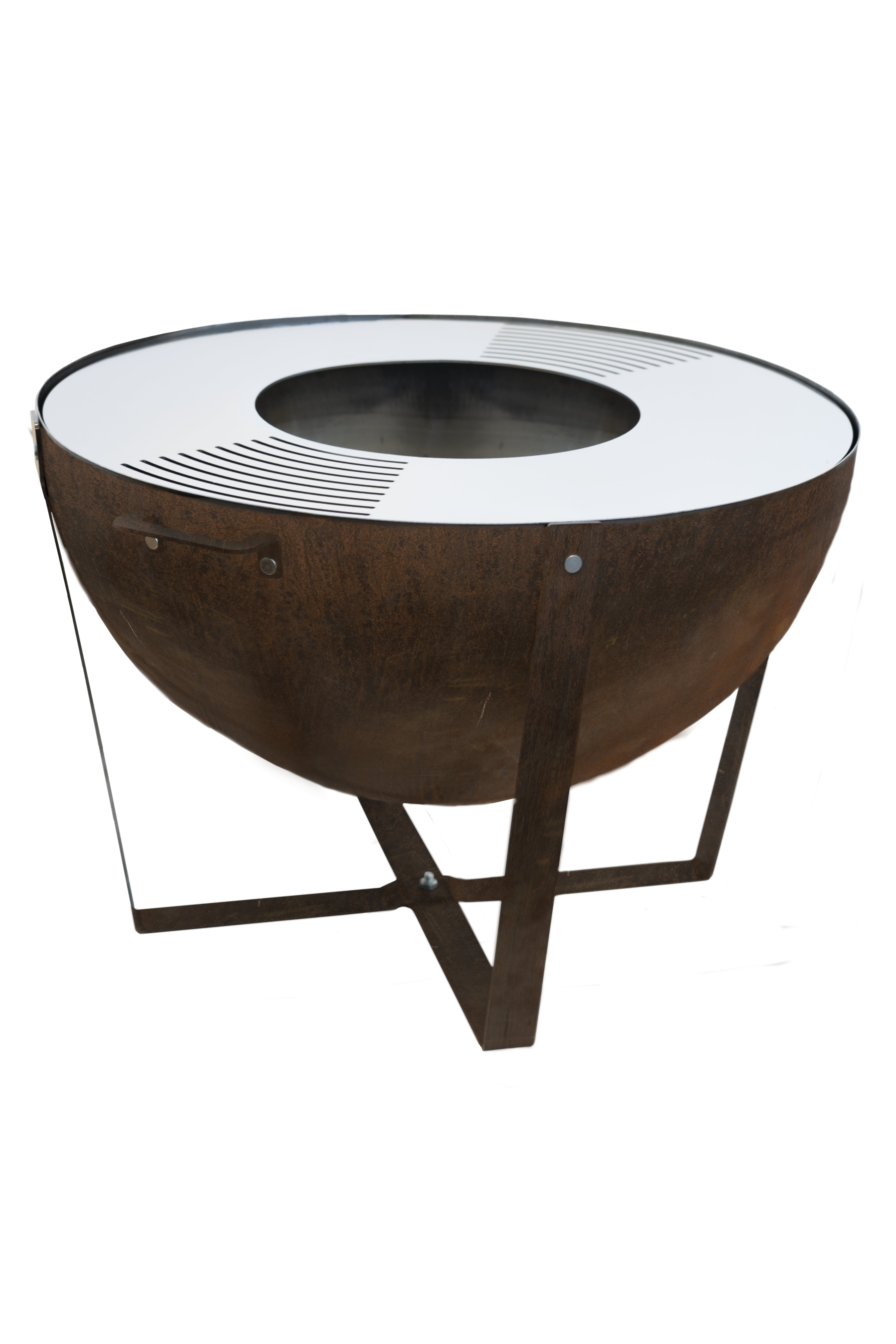 Big Horn Outdoors 23.62" H x 31.5" W Steel Wood Burning Outdoor Fire ...