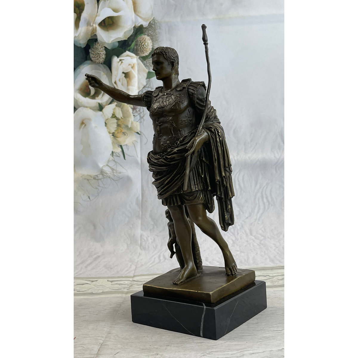 Canora Grey Augustus Of Prima Porta - Bronze Sculpture Roman Statue ...