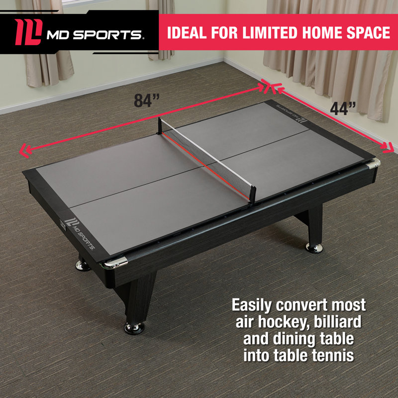 MD Sports 4-Piece Foldable Table Tennis Conversion Top, 9mm Thick ...