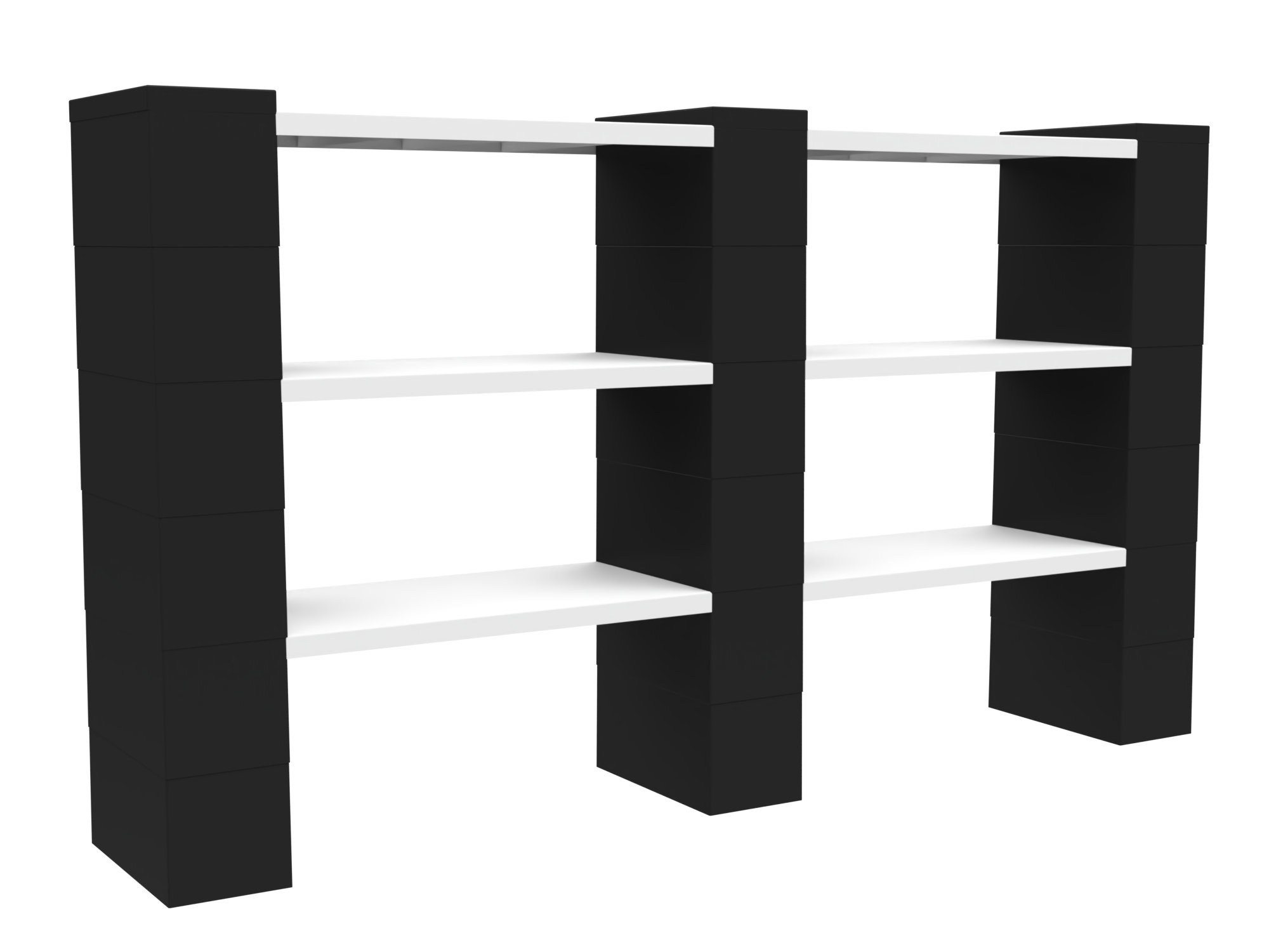 Versare EverBlock 3 Level Double Shelving Kit | Wayfair