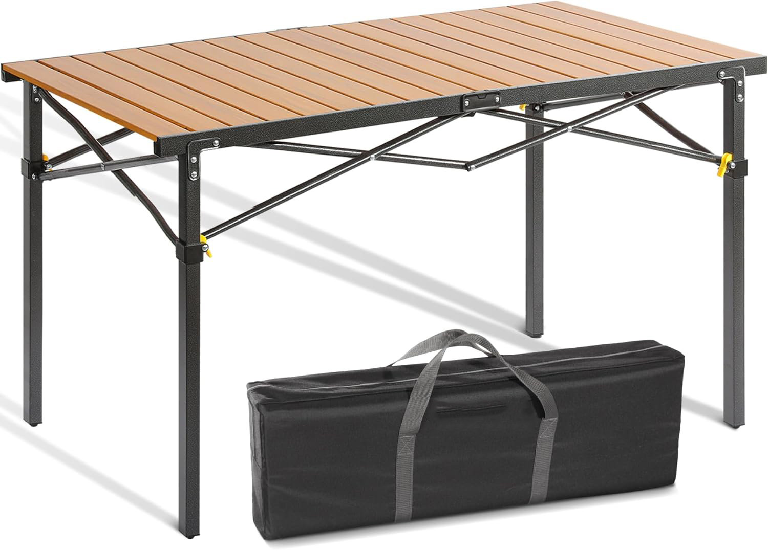 ENDOSTO Camping Table Foldable Large Table for 4-6 Person Portable Camp ...