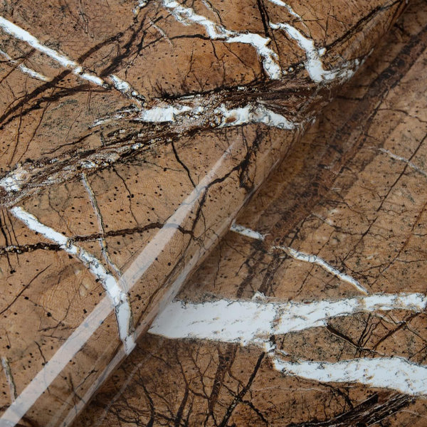 Ivy Bronx Rain Forest Brown Marble Contact Paper Peel And Stick, Self ...