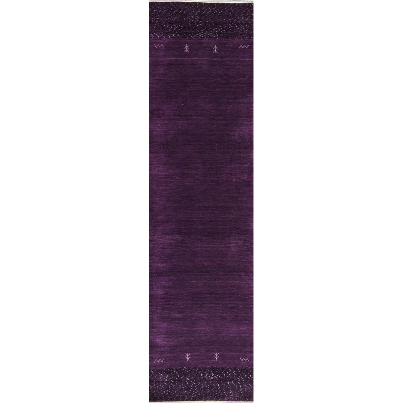 Bokara Rug Co., Inc. Hand-Knotted High-Quality Lilac Runner | Wayfair