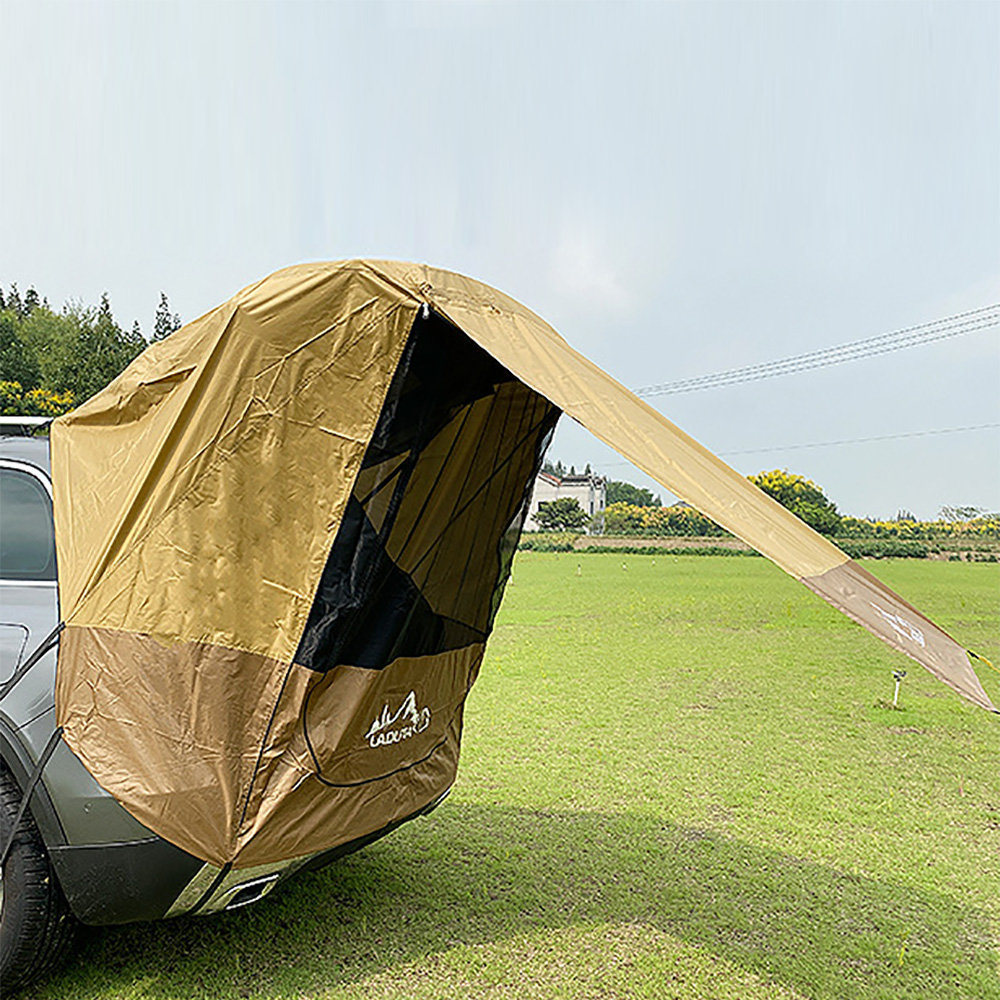 YYBUSHER Convenient Tailgate Shade Awning Tent Brown - Wayfair Canada