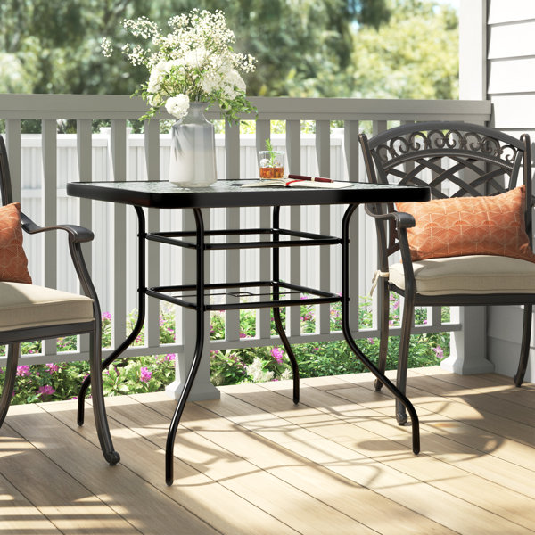 Glass Patio Tables You'll Love | Wayfair
