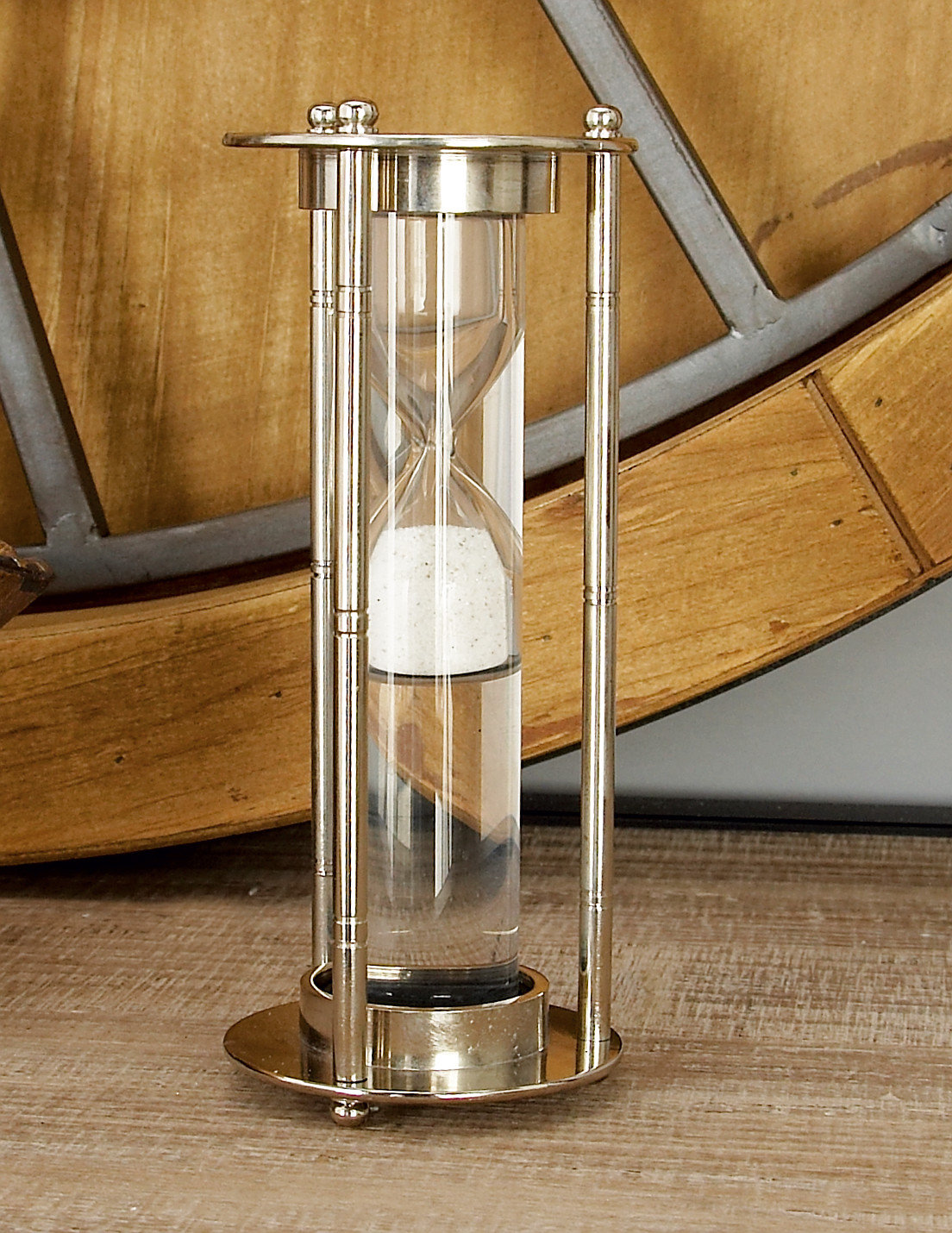 Breakwater Bay Bonilla Aluminum Metal Hourglass Timer with Water Tube ...