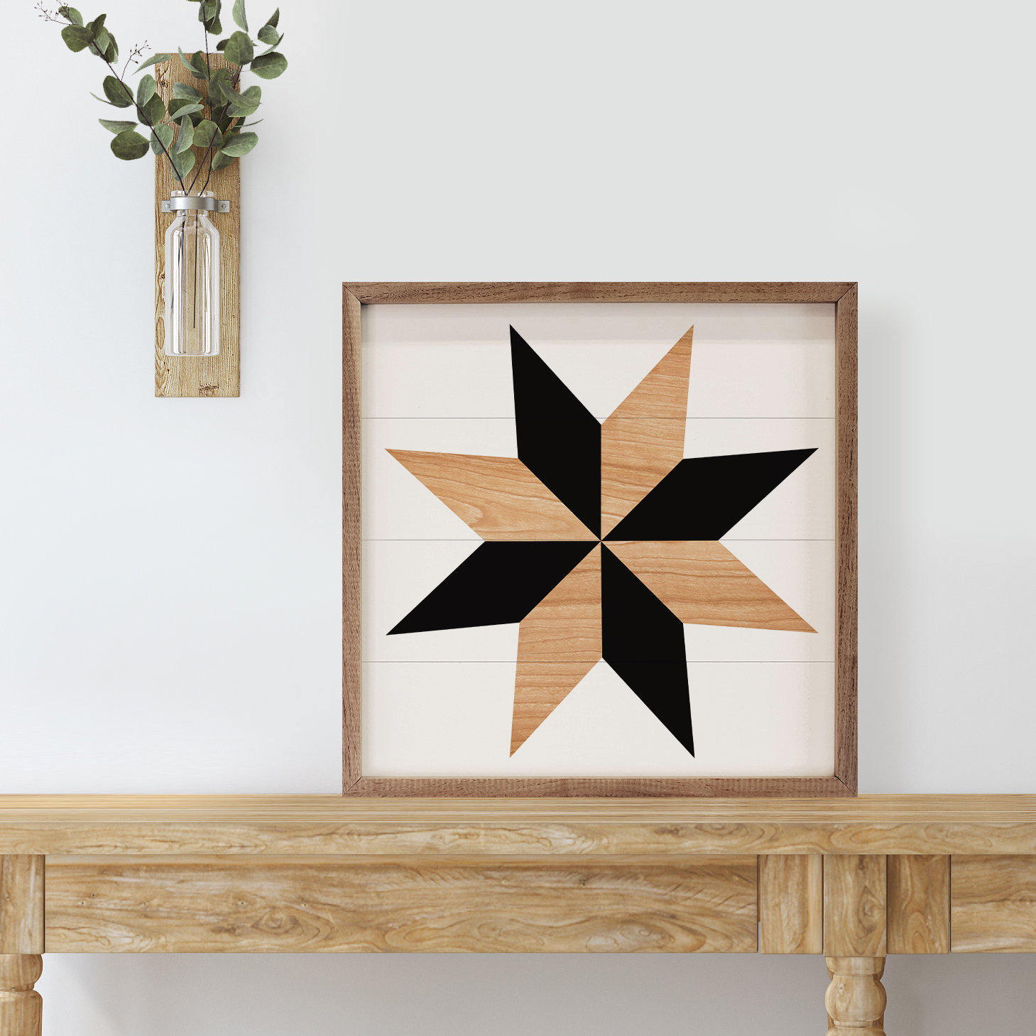 Union Rustic Quilt Modern Star White | Wayfair