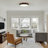 East Urban Home Modern Simply Design Circle Wood LED Flush Mount ...
