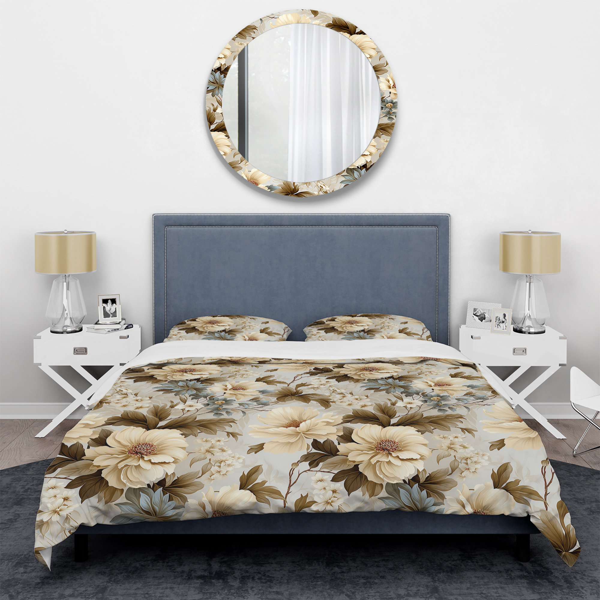 Design Art Ethereal Rococo Flourish Victorian Pattern II Bedding | Wayfair