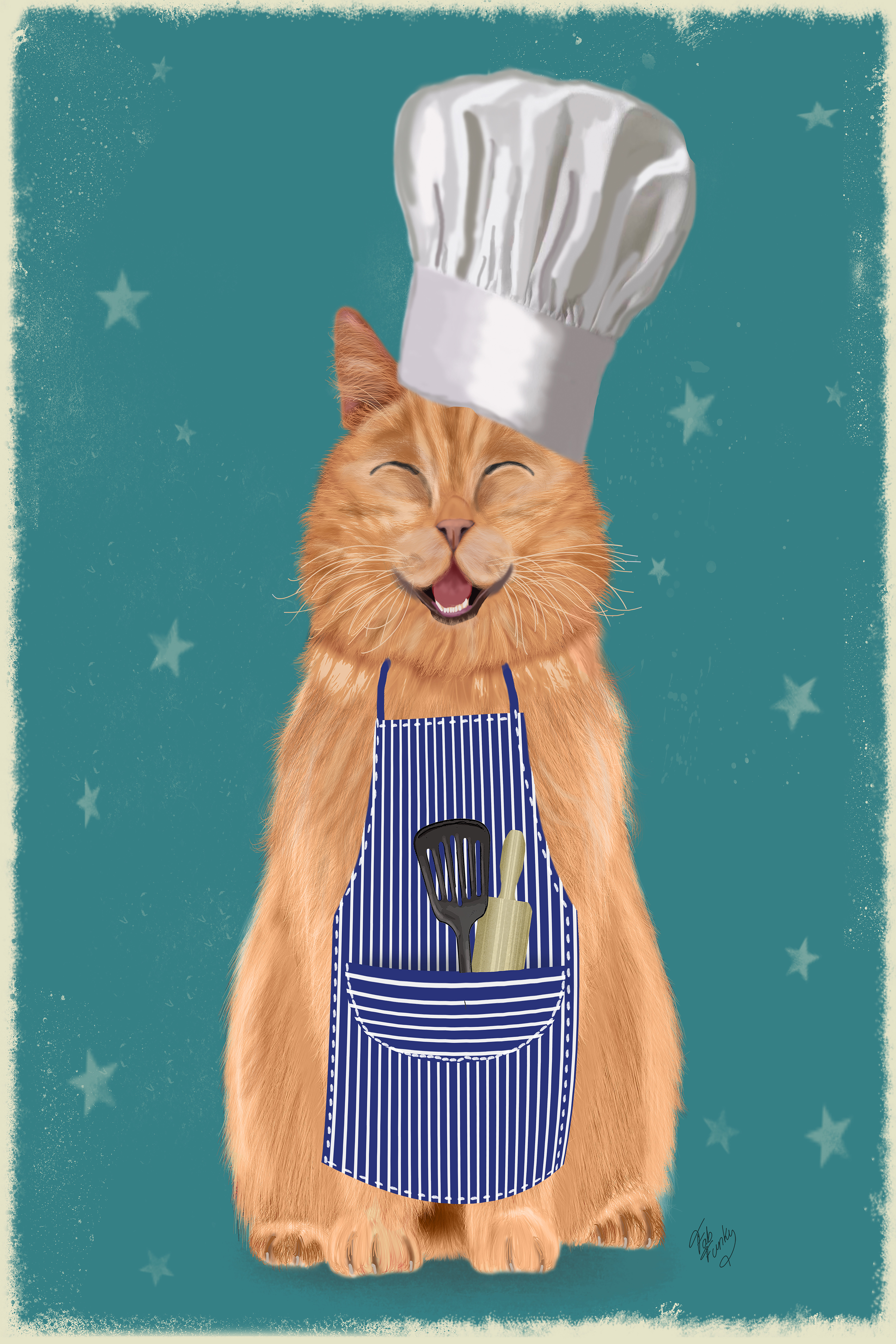 Trinx Ginger Cat Happy Chef - Wayfair Canada