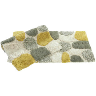 Yellow & Gold Bath Rugs, Mats & Bathrooms You'll Love | Wayfair