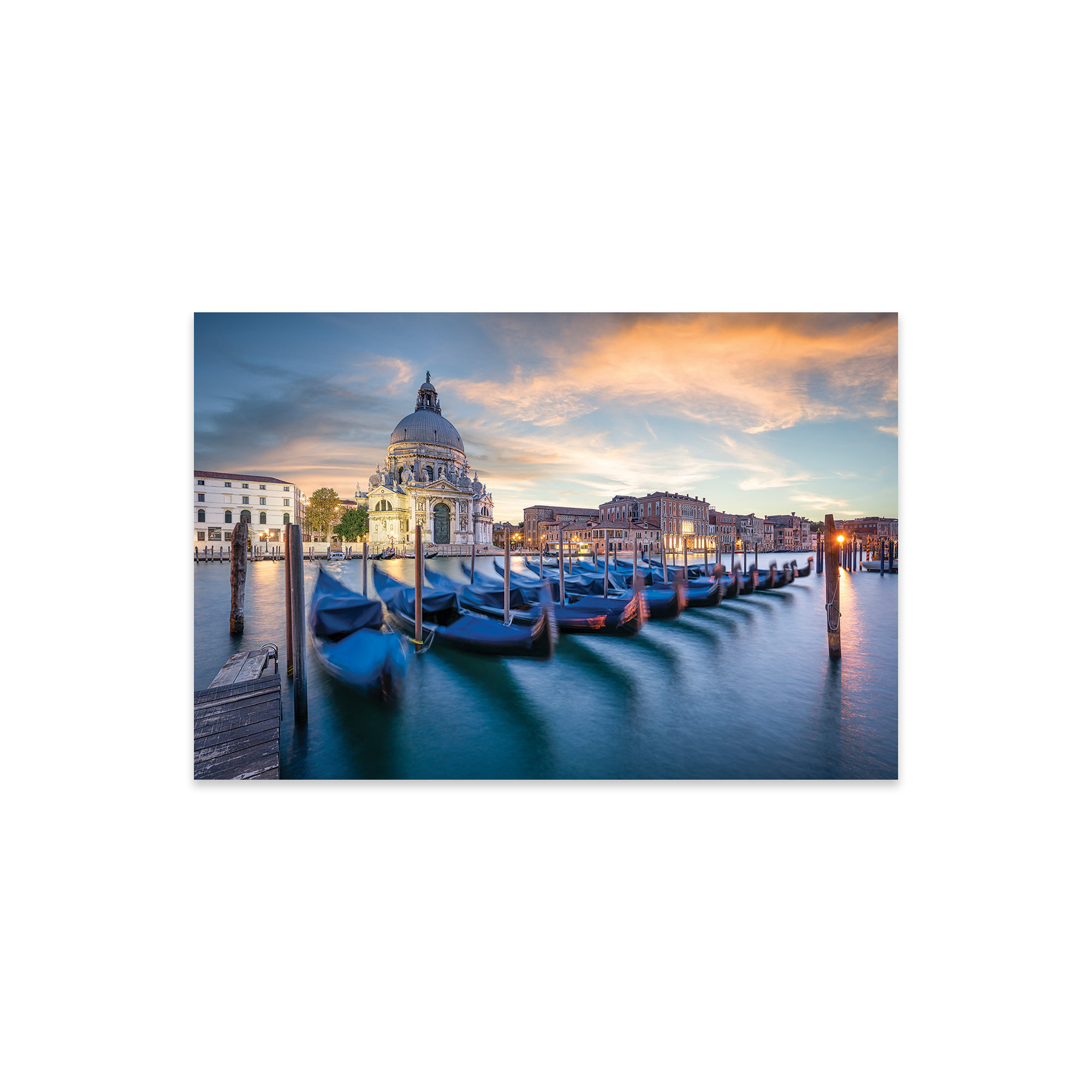 Ebern Designs Gondolas In Front Of Santa Maria Della Salute Print On ...