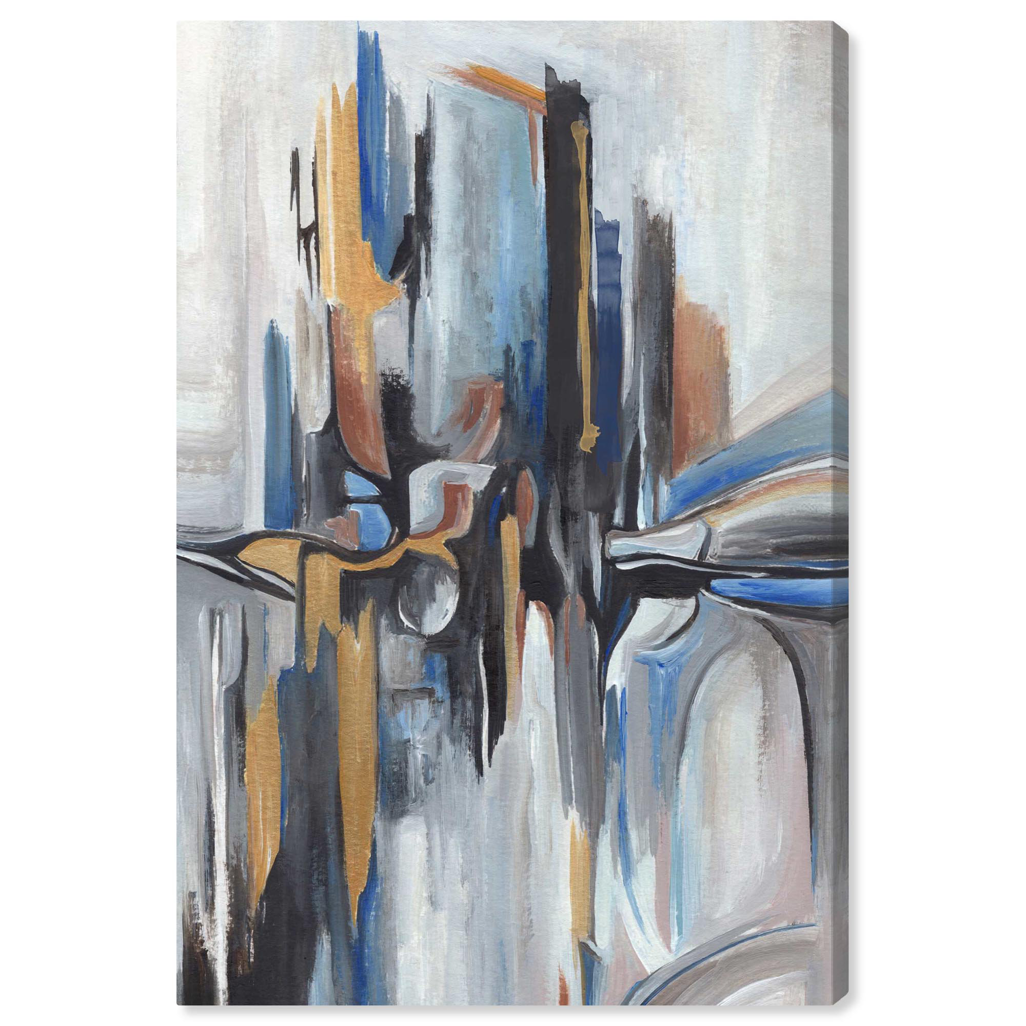 Art Remedy Blue Paintings Canvas Meditation Mood | Wayfair