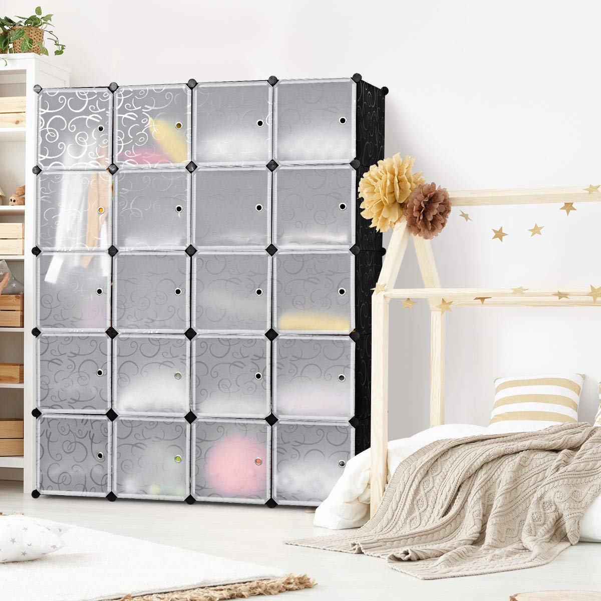Rebrilliant Cube Storage Organizer, Cube Closet Storage Shelves, DIY ...