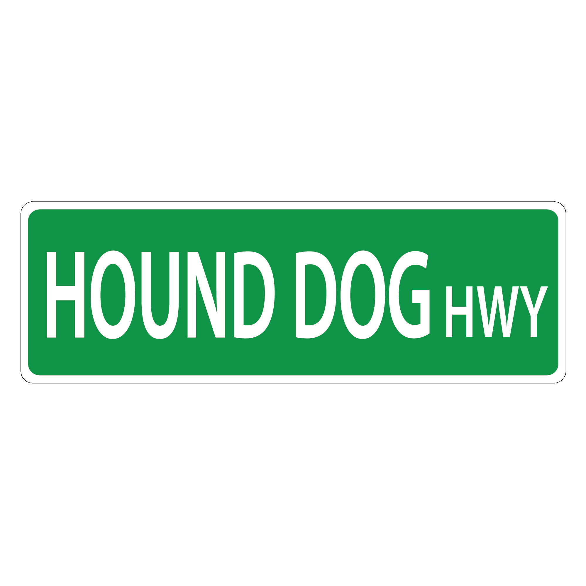 Imagine This Company Hound Dog Hanging Street Sign | Wayfair