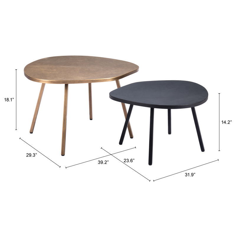 Zuo Hospitality Castelo Nesting Coffee Table | Wayfair