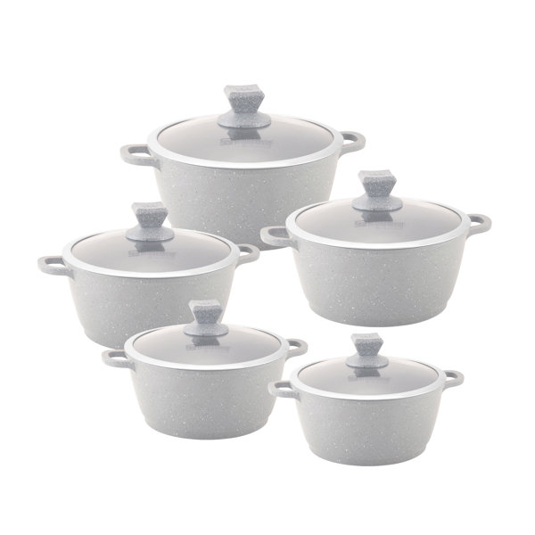 SQProfessionalLtd SQ Professional Nea Marbell 5-Piece Non-Stick ...