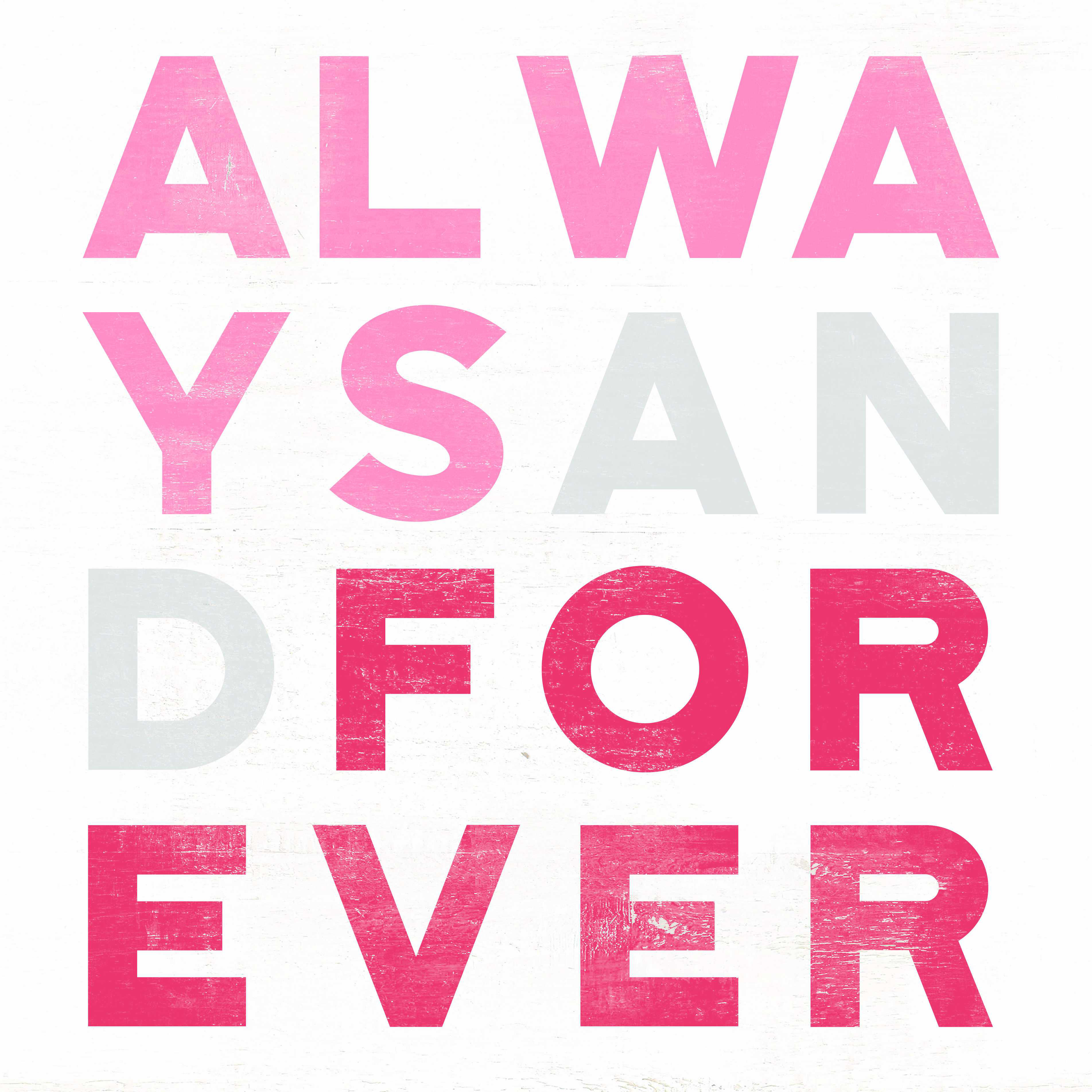 Trinx Always Forever Block Letters | Wayfair