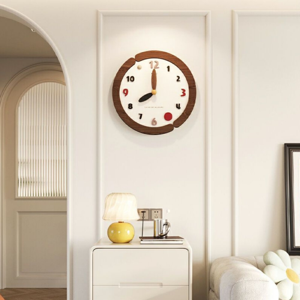 Isabelle & Max™ Annya Living Room Decorative Annya No Tick Silent Clock ...
