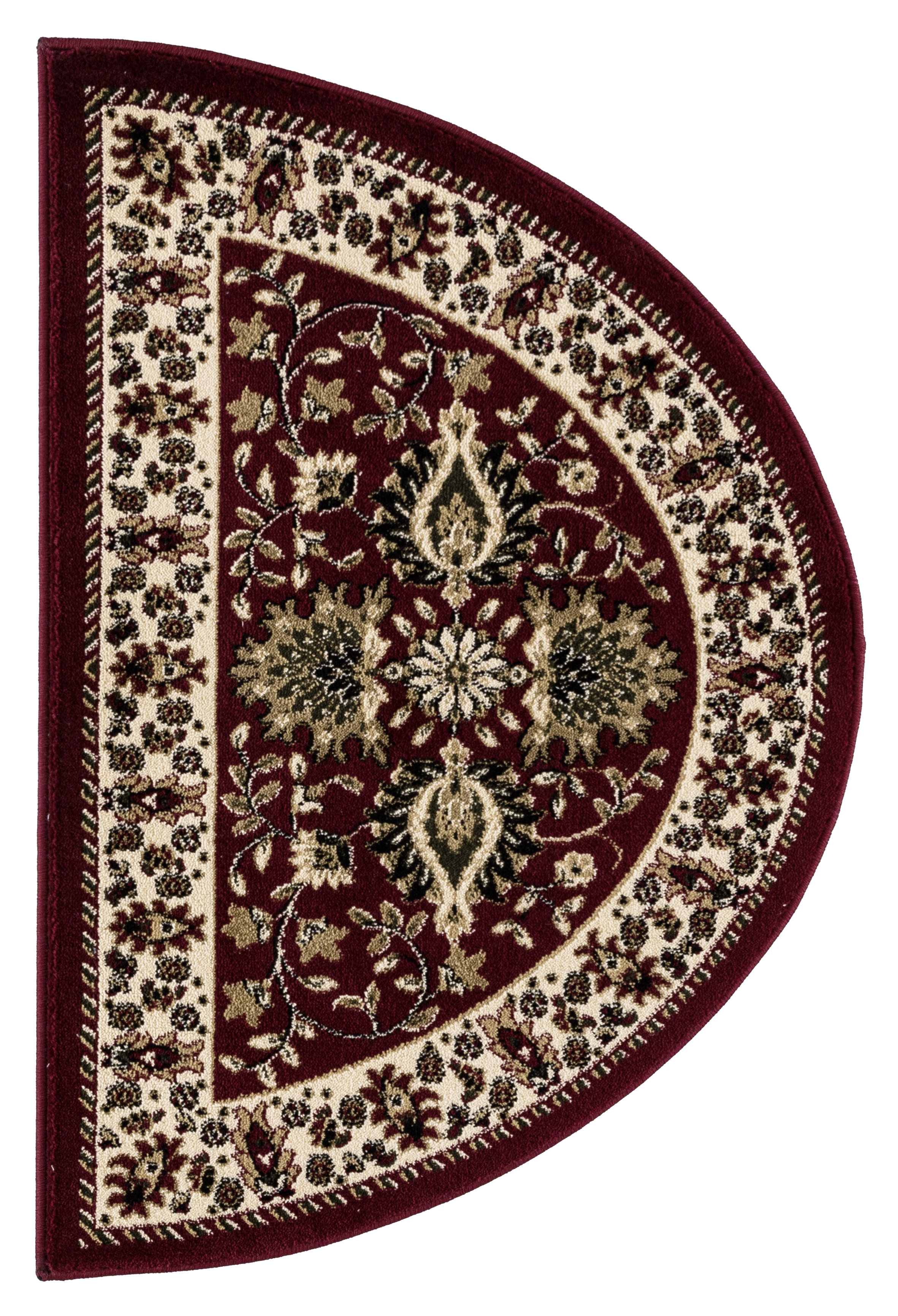 Astoria Grand Fanchon Beautiful Hearth Slice Power Loom Red Rug ...