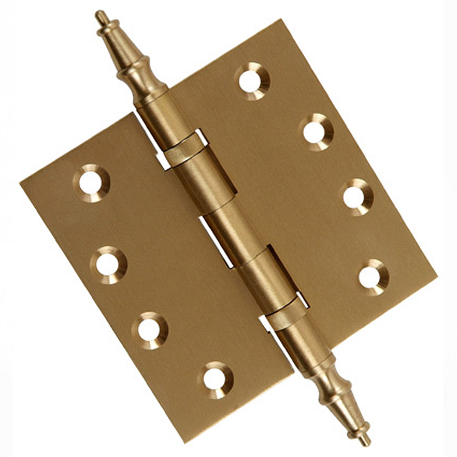 Embassy Hardware 4" H x 4" W Solid Brass Ball Bearing Single Butt Door ...