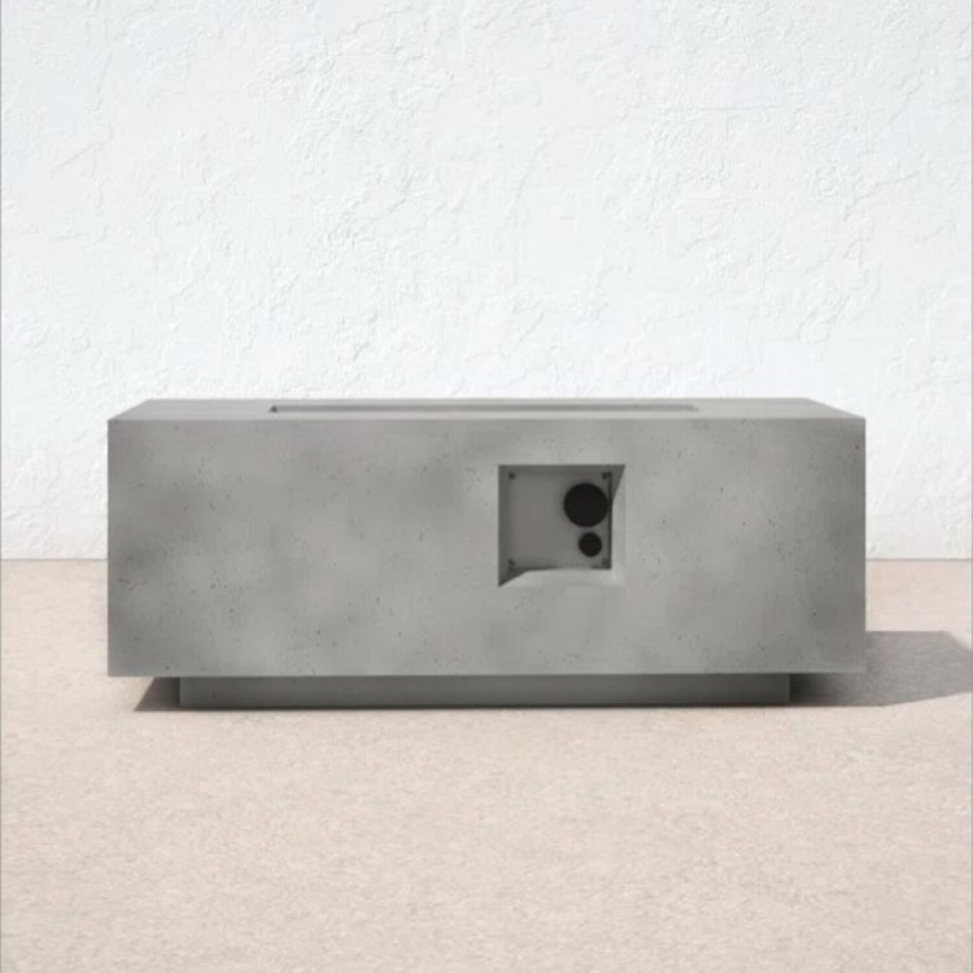 Brayden Studio® Concrete Propane Outdoor Fire Pit Table | Wayfair