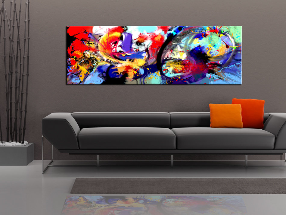 Ivy Bronx Colorful Immersion - Wrapped Canvas Panoramic Print | Wayfair